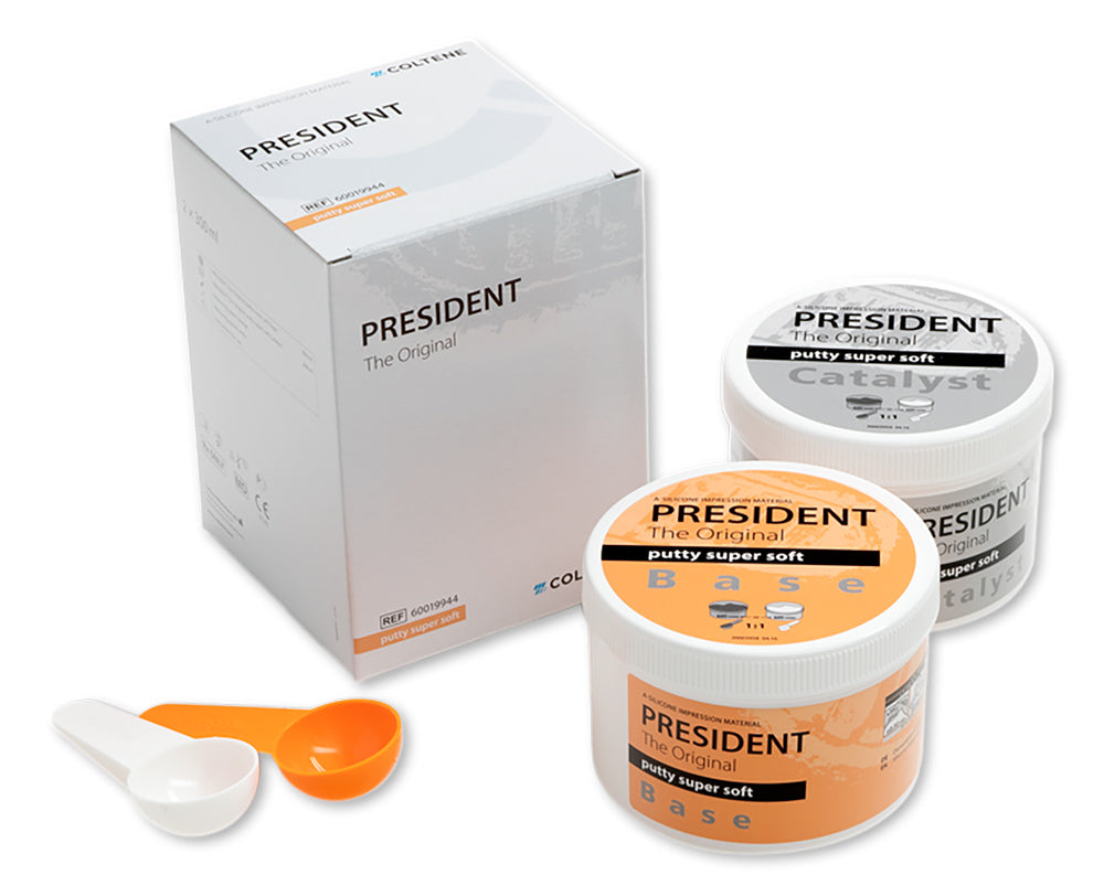 PRESIDENT THE ORIGINAL PUTTY SUPER SOFT 2 X 300 ML – Dentiprime Supply