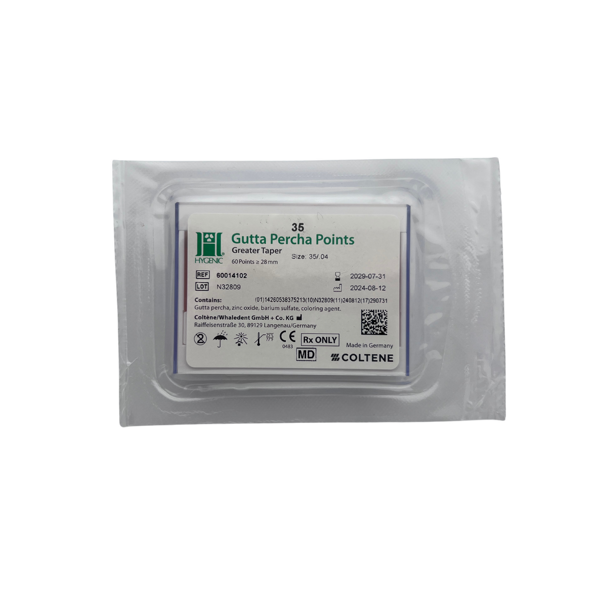 Punta de Gutta-Percha GT 0.4 - Coltene/Hygenic – Dentiprime Supply
